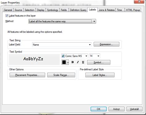 Arcgis Desktop Labeling On Symbology In Table Of Contents Of Arcmap