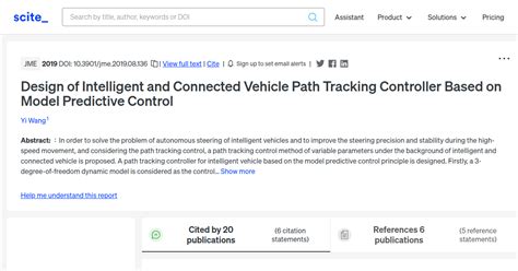 Design Of Intelligent And Connected Vehicle Path Tracking Controller