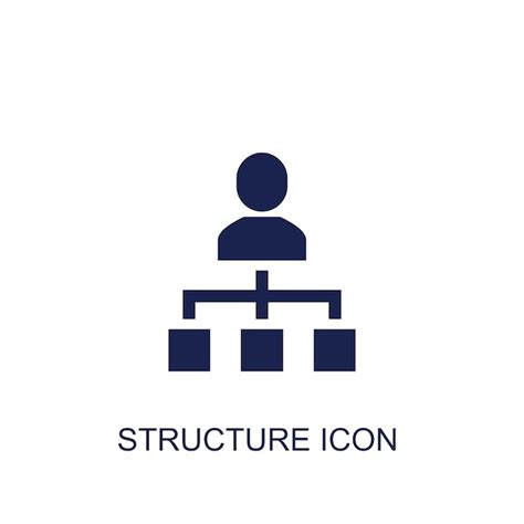Premium Vector Structure Icon White Background
