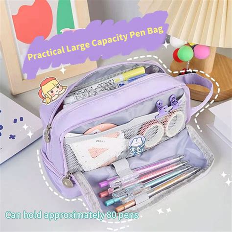 Large Capacity Pencil Bag Pen Case School Cases Kawaii Stationery Holder Bag Podazz Darazpk