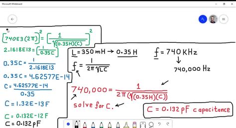 Solved The Inductor In The R L C Tuning Circuit Of An Am Radio Has A Value Of 350 Mh What