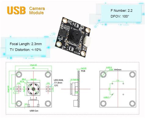 China OV5640 5MP Fixed Focus USB Camera Module Suppliers Factory