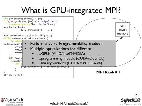 Ppt On The Efficacy Of Gpu Integrated Mpi For Scientific Applications