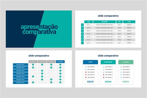 Comparativa Modelo Em PowerPoint Rainha Do PPT