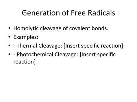 Chemistryreactiveintermediatespresentationpptx