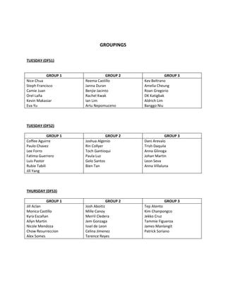 Editing Assignment And Exercise DOC