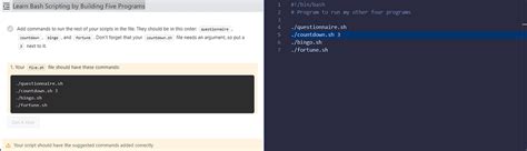 learn bash scripting by building five programs correct code won t