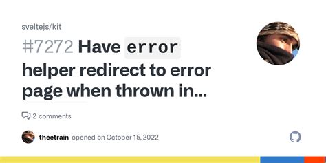 Have `error` Helper Redirect To Error Page When Thrown In `handle` Hook