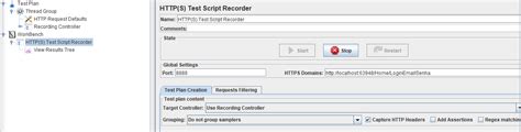Multithreading Jmeter Script Recorder And Recording For Multiple