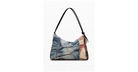 Desigual Patchwork Bag In Blue Lyst
