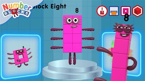 Mi15 Fact File All About Numberblock Eight Numberblocks Youtube