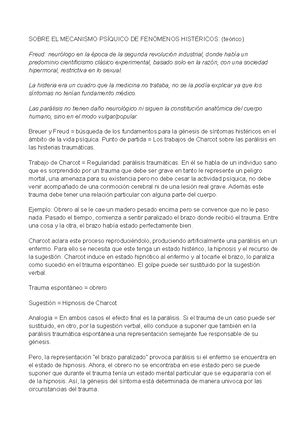 Resumen 2do Parcial Estructura Del Aparato Psíquico Freud Presenta El Esquema Del Peine Lo