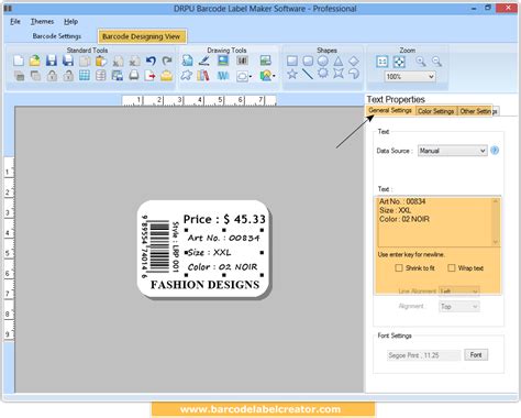 Barcode Label Creator Professional Edition Create Customized Bulk Labels Designing Printing Tool