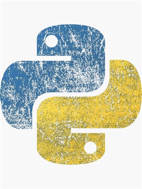 Python Logo Programming Language Sticker For Sale By Cortezgrimes Redbubble