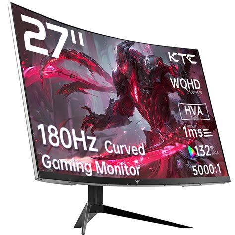 Ktc 27 Inch 180hz Curved Wqhd Gaming Monitor 2k 2560x1440p 144hz