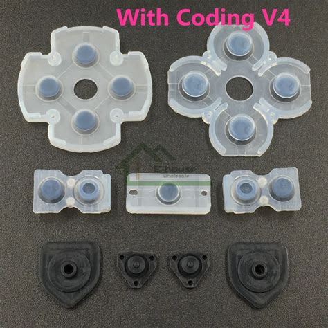 20set X Rubber Conductive Button Pads Replacement For Play Station 4 Ps4 Controller Dualsohck 4