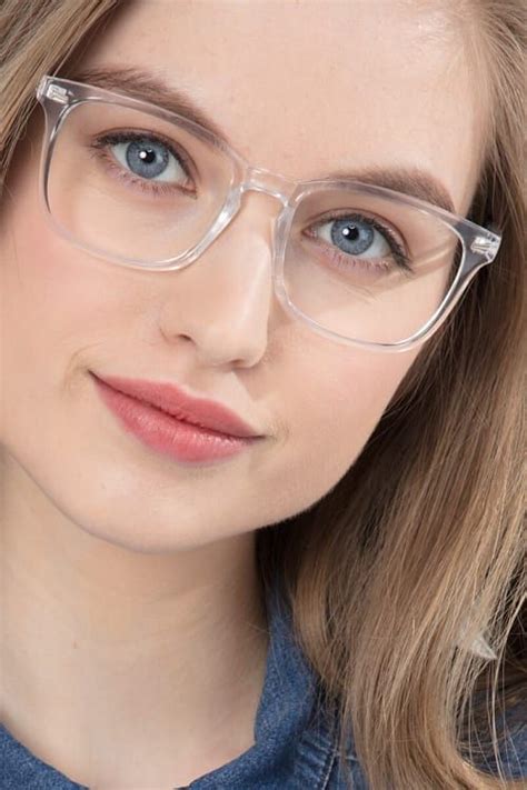 Uptown Square Clear Full Rim Eyeglasses Eyebuydirect Lunettes Mode Lunettes Mode