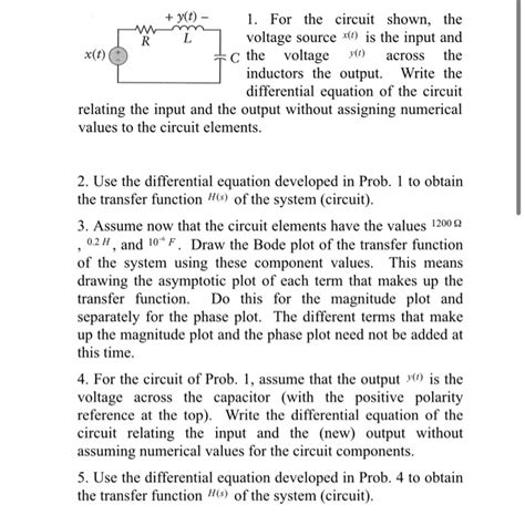 Solved Y T For The Circuit Shown The Voltage Source X Chegg