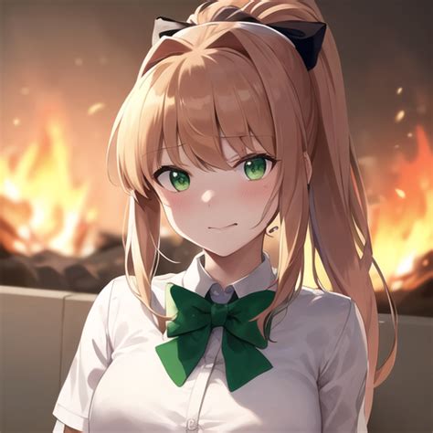 Monika Ddlc 185 By Slippyai On Deviantart