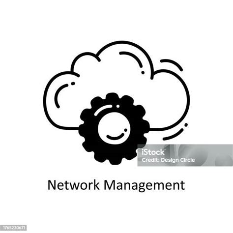 Network Management Doodle Icon Design Illustration Networking Symbol On