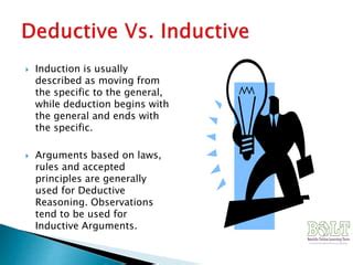 Deductive Reasoning Ppt