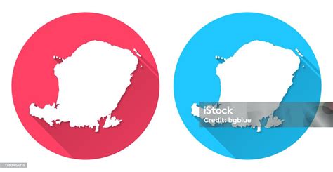 롬복 지도 빨간색 또는 파란색 배경에 긴 그림자가 있는 둥근 아이콘 3차원 형태에 대한 스톡 벡터 아트 및 기타 이미지 3차원 형태 곡선 국가 지리적 지역 Istock