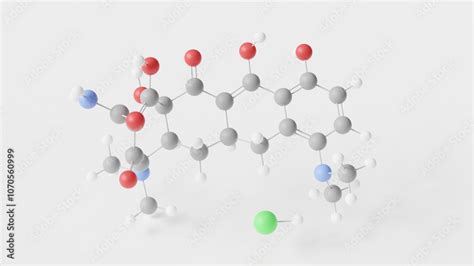 Minocycline Hydrochloride Molecule 3d Molecular Structure Ball And Stick Model Structural