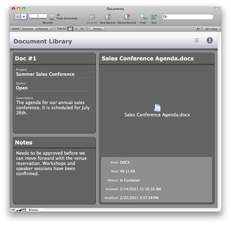 Filemaker Go Document Library Store Manage And Track Yo… Flickr