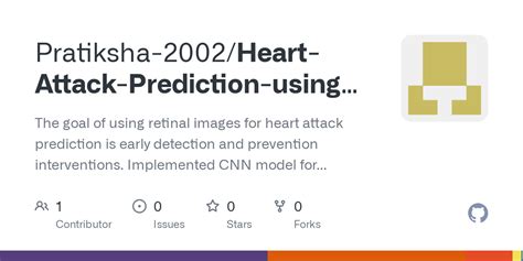 Github Pratiksha 2002 Heart Attack Prediction Using Retinal Wye Image The Goal Of Using