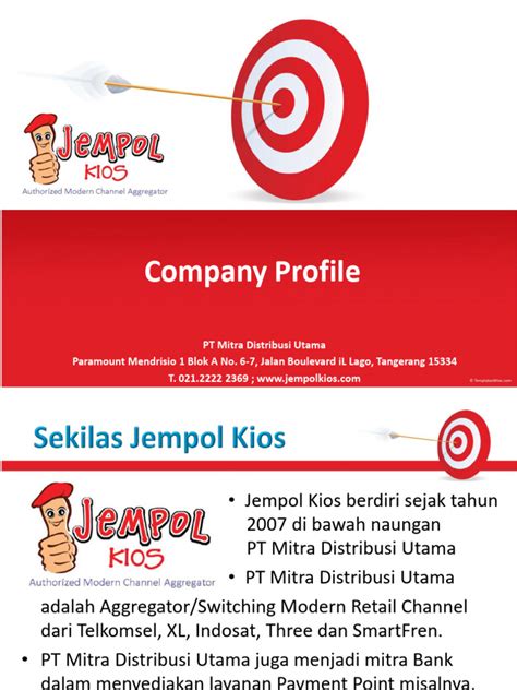 Company Profile Pt Mitra Distribusi Utama Pdf
