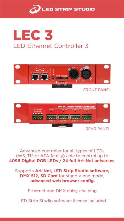 LEC Advanced Digital LED Pixel Controller For RGB Pixel Installations