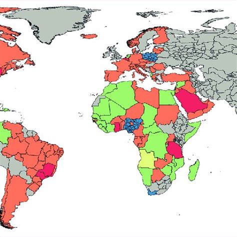 Data Availability Map Showing Types Of Input Data Source Measures