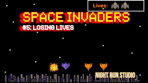 Losing Lives Lets Make An Arcade Game Like Space Invaders Unity 2d Tutorial Youtube