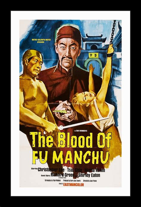 The Blood Of Fu Manchu 11x17 Framed Movie Poster
