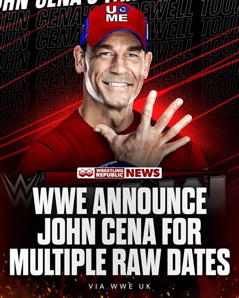 🚨breaking John Cena Will Be On Raw Three Weeks In A Row During Wwes