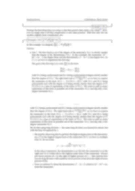 SOLUTION Integral Calculus Notes Partial Fraction Decomposition Examples Studypool