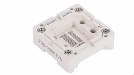 CNC Peek Ceramic Changeable Interposer 11 5X13mm BGA221 IC Test Socket China Terminal