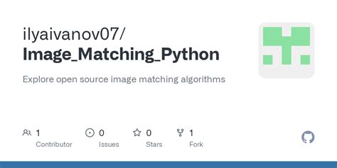 Github Ilyaivanov Image Matching Python Explore Open Source Image Matching Algorithms