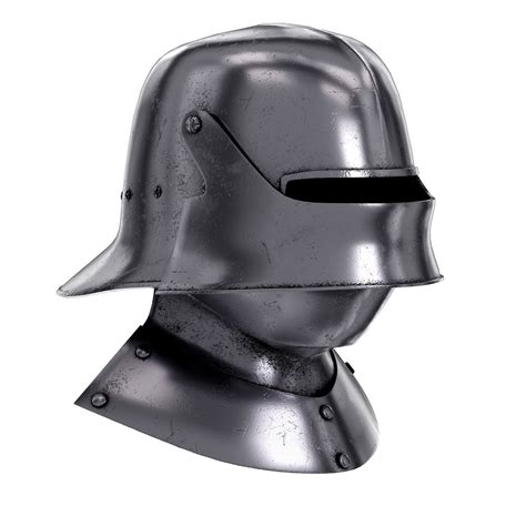 Medieval Knight Sallet Helmet Visor 3d Turbosquid 1286418