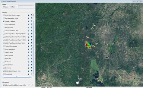Gis Worldwind Shapes Are Always Displayed On Top Of Images Stack
