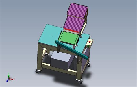 棒料上料机模型图 SOLIDWORKS 2014 模型图纸免费下载 懒石网
