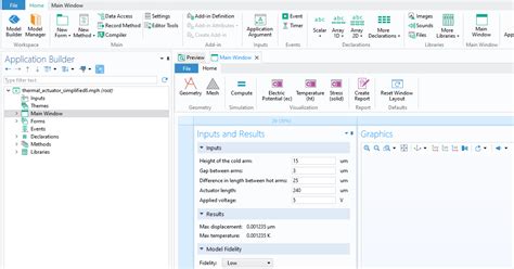 Navigating The Application Builder Window