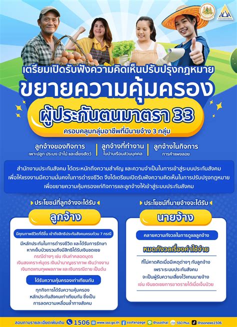 สำนักงานประกันสังคม กระทรวงแรงงาน Social Security Office ประกันสังคมเตรียมเปิดรับฟังความ