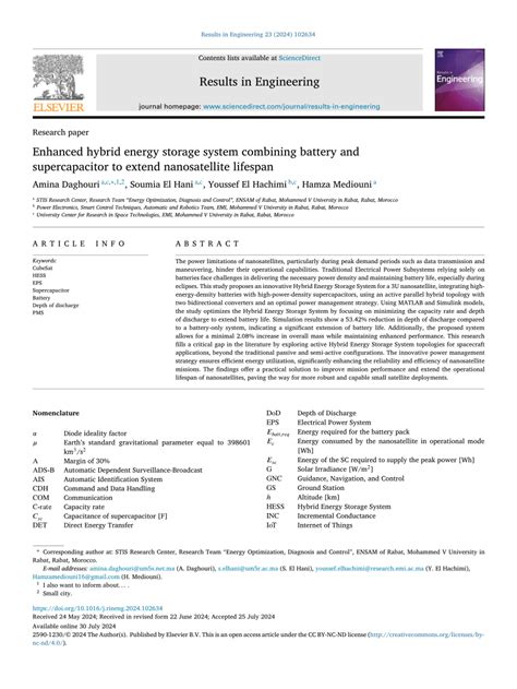 pdf enhanced hybrid energy storage system combining battery and