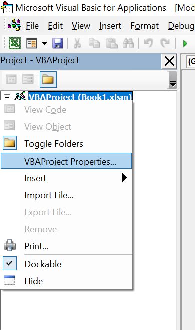 Vba Projects Protection And Vbaprojectbin Vba And Vbnet Tutorials Education And