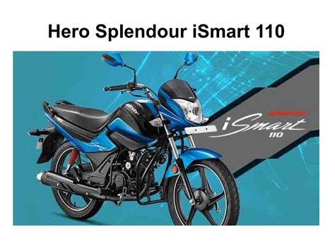 Hero Splendor Ismart 110 Specifications And Features By Sagmartbikes Issuu