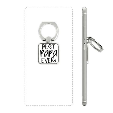 Bless Father Best Papa Ever Words Square Cell Ph Stand Holder Bracket Universal Support