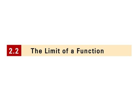 The Limit Of A Functionpptx