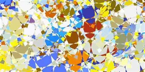 Light Blue Yellow Vector Pattern With Polygonal Shapes 21814307