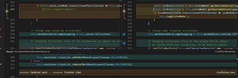 3 Way Merge Editor Yellow Colour Does Not Work In Light Theme · Issue